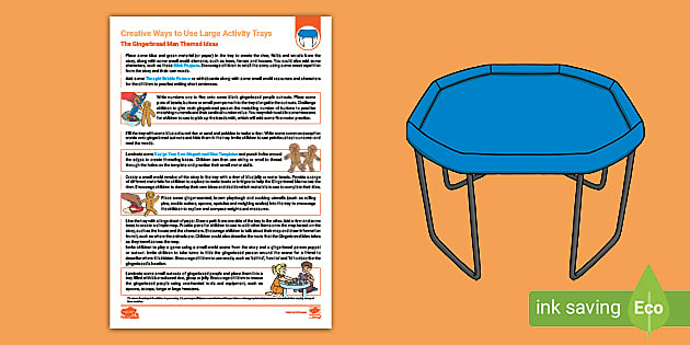 EYFS Activity Tray The Gingerbread Man-Themed Ideas - Twinkl