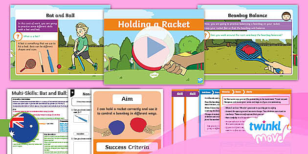 Bat and Ball Lesson 1: Holding a Racket (teacher made)