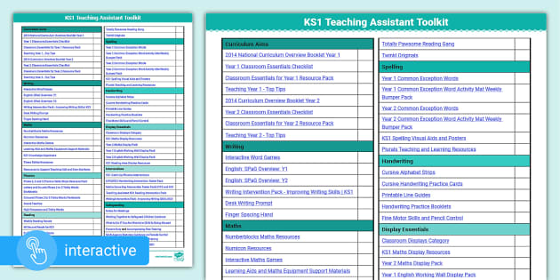 FREE! - KS1 Teaching Assistant Toolkit (teacher made)