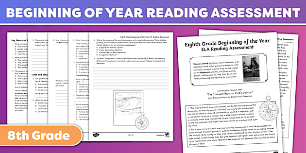 Eighth Grade ELA Reading Assessment - Twinkl
