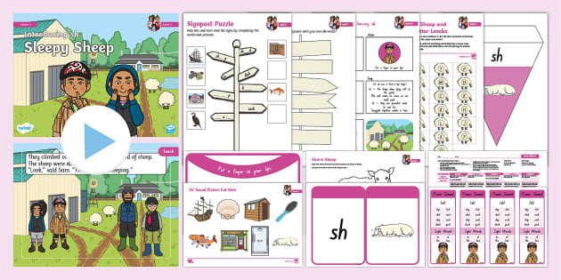 'sh' Lesson Pack - Level 3 Week 3 Lesson 1 (teacher made)