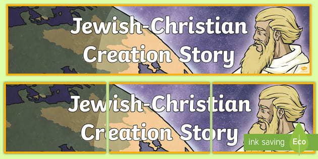 Jewish Christian Creation Story Display Banner - Twinkl