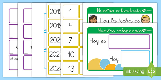Calendario de exposición: El tiempo diario - Twinkl Calendario de exposición: El tiempo diario - Twinkl