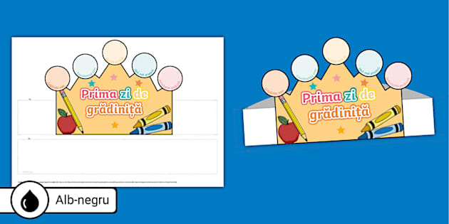 Prima zi de grădiniță – Coroniță