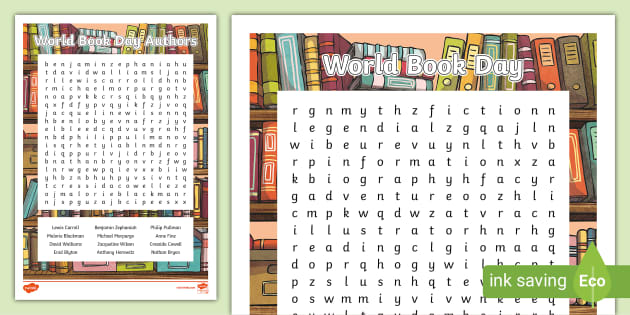 FREE! - World Book Day - Word Searches (teacher made)
