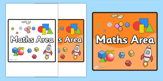 👉 Maths Area Sign | Maths Resources - Primary - Twinkl