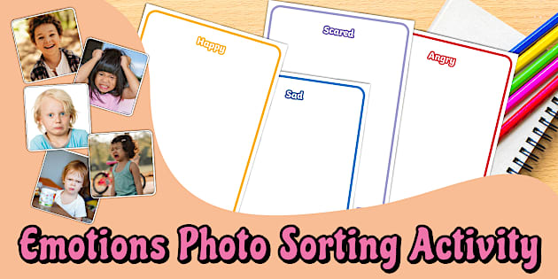 Emotions Photo Sorting Activity