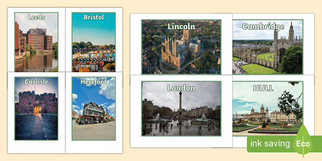 Cities of the UK Display Photo Pack (Hecho por educadores)