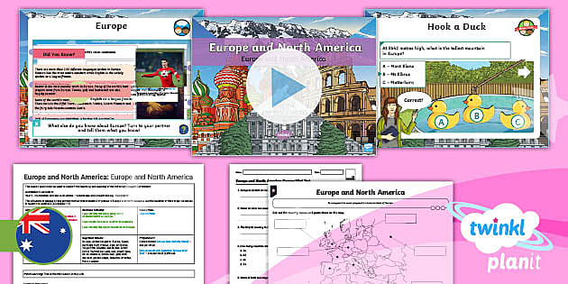 Year 5 HASS Geography Europe and North America Lesson 1
