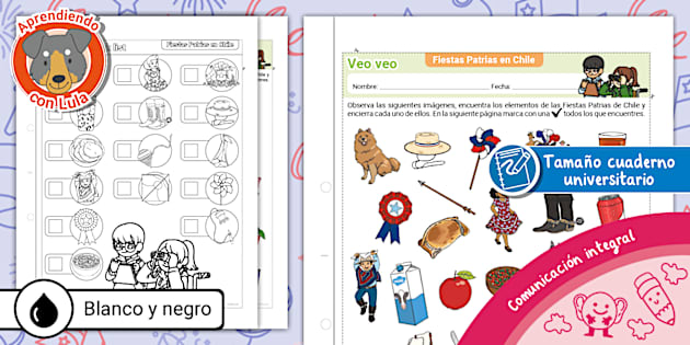 Veo veo | Preescolar | Fiestas Patrias | Juego - Twinkl