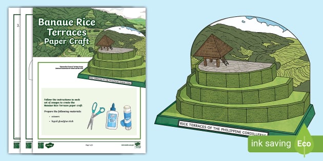 Banaue Rice Terraces Paper Craft | Grades 2 - 6 | Twinkl