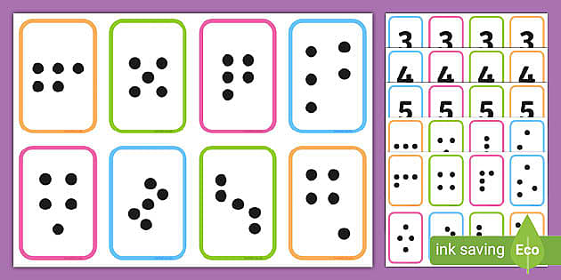 👉 Subitising Cards 1-5 (teacher made)