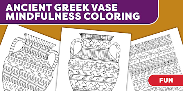 ancient greek vase coloring page