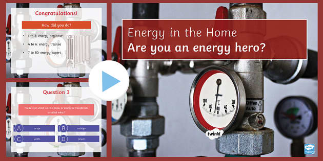 Calculating Energy Quiz PowerPoint (teacher made) - Twinkl