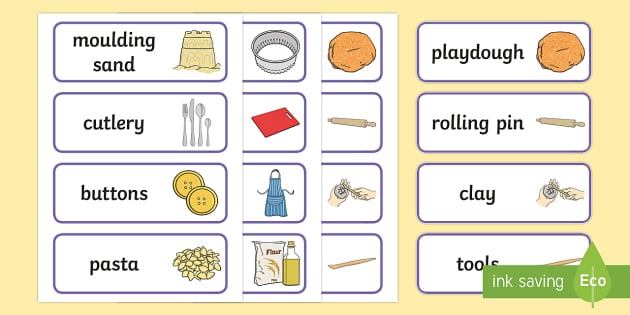 Malleable Area Resource Labels (teacher made) - Twinkl