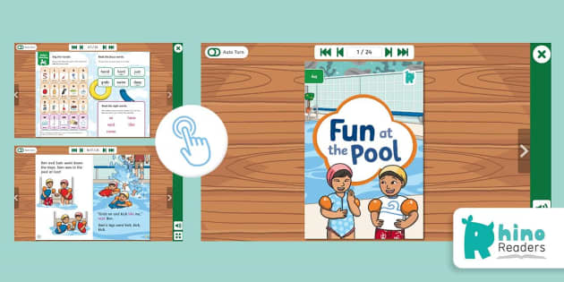 Level 4a Decodable Readers: Fun at the Pool (teacher made)