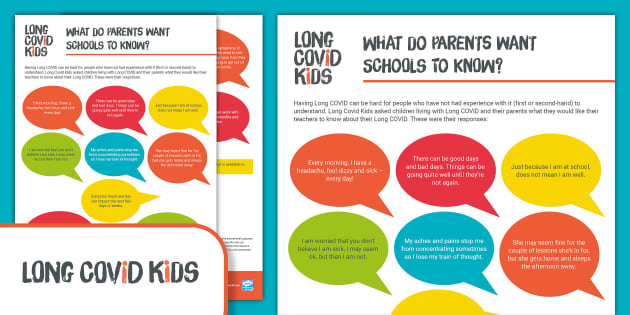FREE! - Long Covid Kids: What Do Parents Want Schools to Know?