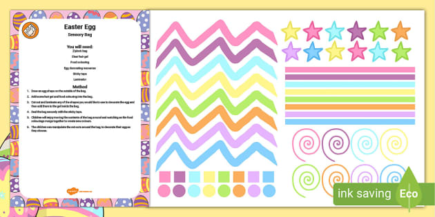 Easter Egg Sensory Bag | Sensory Play | Twinkl - Twinkl