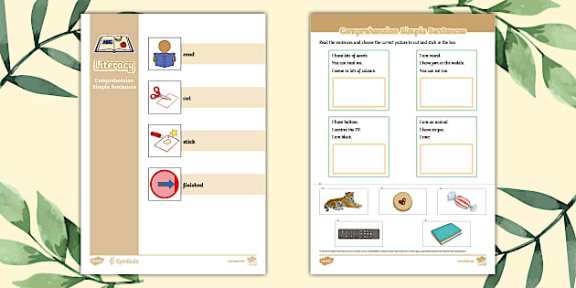 SEND Structured Steps: Comprehension Simple Sentences