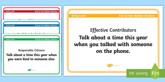 CfE Early Level End of Year 4 Capacities Blether Stations