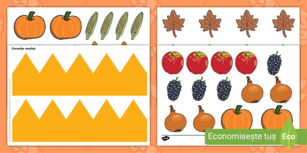 Recolta de toamnă – Coroniță - Twinkl