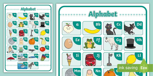 Alphabet Poster (Lowercase) (teacher made) - Twinkl
