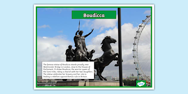 Boudicca Statue Information Poster (Teacher-Made) - Twinkl