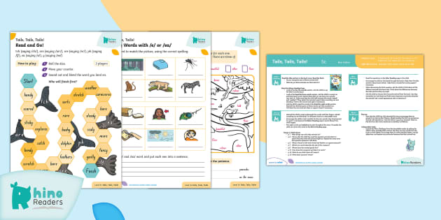 Level 5c Rhino Readers: Tails, Tails, Tails! Guided Reading Pack