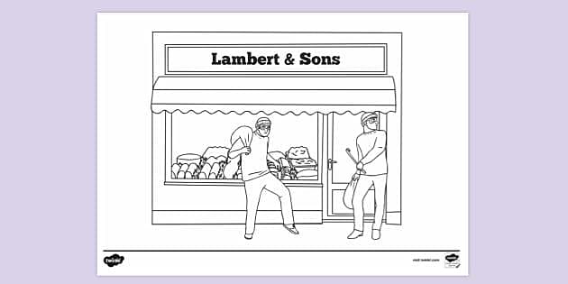 FREE! - Rob a Butchers Colouring Sheet Colouring | Colouring Sheets