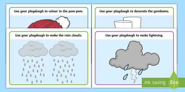 Winter Playdough Mats Temperate (teacher made) - Twinkl