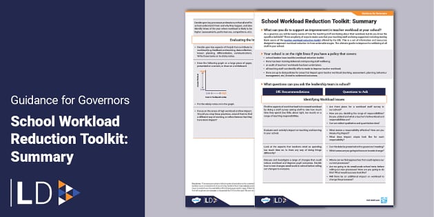 Guidance for Governors: School Workload Reduction Toolkit