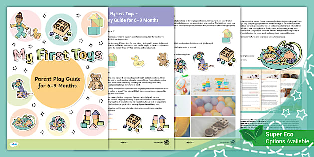 Parent Play Guide for 6-9 Months | My First Toys - Twinkl
