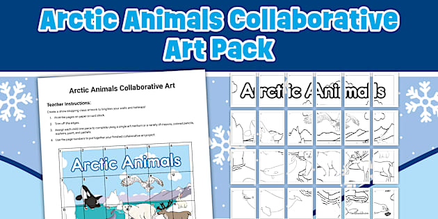Arctic Animals Collaborative Art Pack