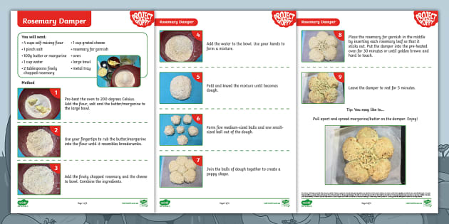 Project Poppy - Rosemary Damper Recipe (professor feito)