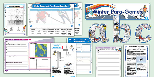 Winter Para-Games Literacy Pack (teacher made) - Twinkl