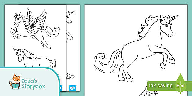 FREE! - Unicorn Colouring Sheets (teacher made) - Twinkl