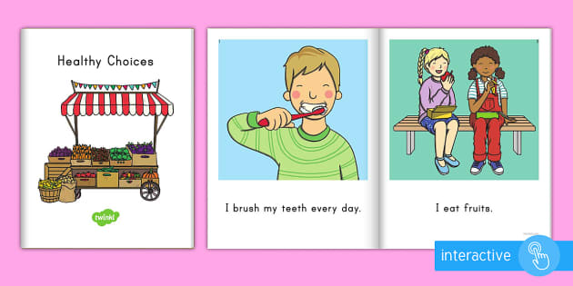 Healthy Choices Emergent Reader eBook - healthy choices, healthy living