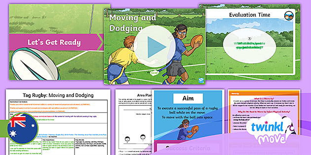 Move PE Year 4 Tag Rugby Lesson 2: Moving and Dodging