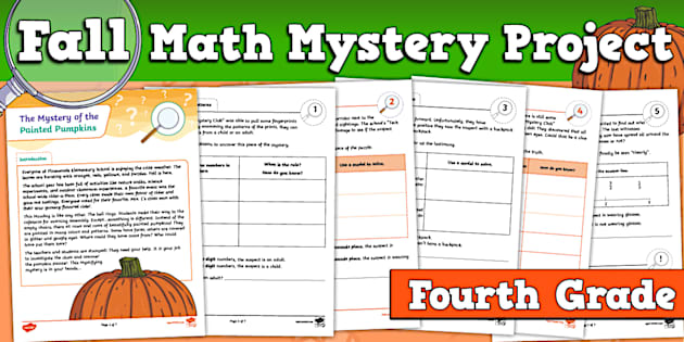 The Mystery of the Painted Pumpkins Math Project - Twinkl