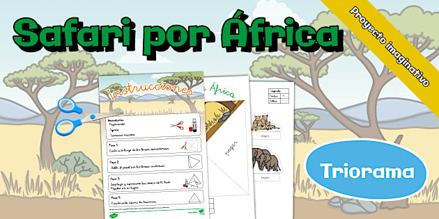 Triorama: Safari por África (teacher made) - Twinkl