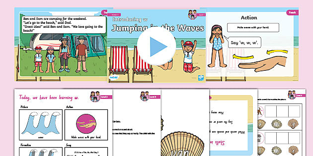 Phonics letter 'w' Lesson Pack - Level 3 Week 1 Lesson 3