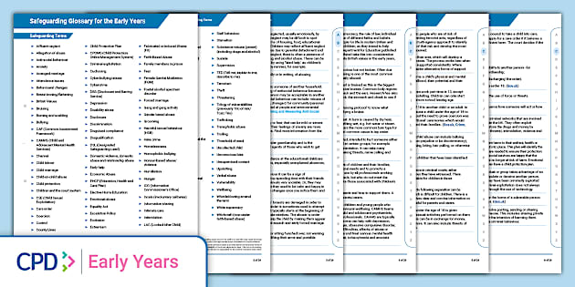 Safeguarding Legislation and Guidelines for Early Years Apprentices and