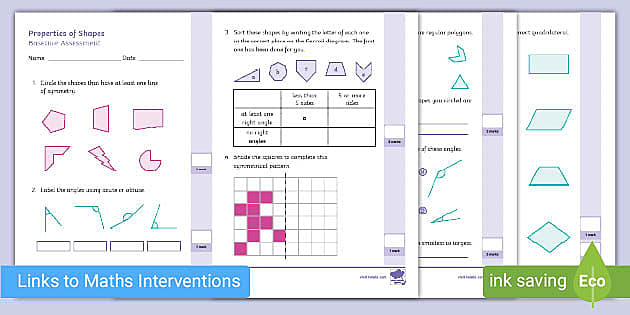 👉 Year 5 Properties of Shapes Baseline Assessment