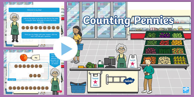 Counting Pennies PowerPoint | Counting Skills in Maths