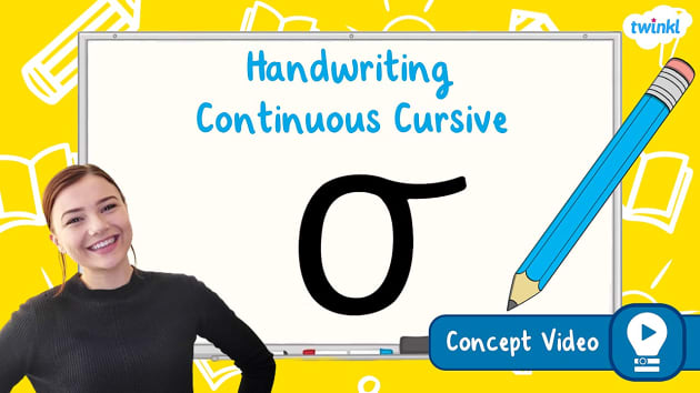 FREE! - The Letter 'o' | Cursive Handwriting Concept Video