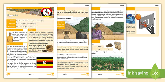 Uganda Fact File (creat de profesori) - Twinkl