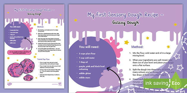 My First Sensory Dough - Galaxy Sensory Dough Recipe