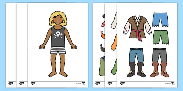 Dress Your Pirate Activity (teacher made)