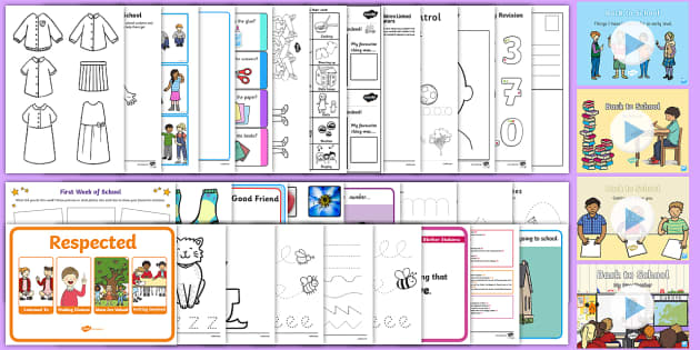 CfE Early Level Back to School Resource Pack (teacher made)