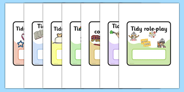 Tidy Up Job Cards (teacher made)